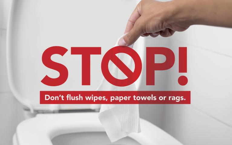 Do not flush paper towels, wipes or facial tissues—they clog your pipes ...